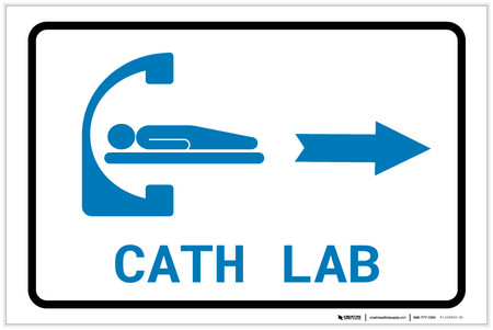 Cath Lab Right Arrow with Icon Landscape v2 - Label