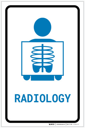Radiology with Icon Portrait v2 - Label | Creative Safety Supply