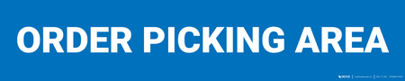 Order Picking Area - Zone Floor Sign