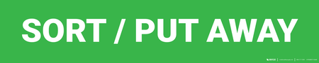 Sort / Put Away - Zone Floor Sign