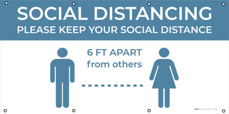 Social Distancing Please Keep Your Social Distance - Banner