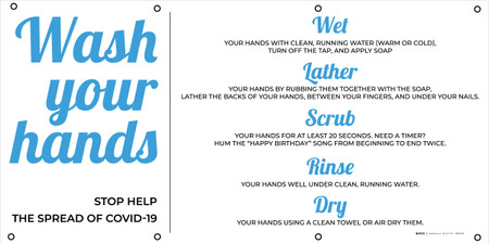 Wash Your Hands Help Stop The Spread Of COVID-19 - Banner