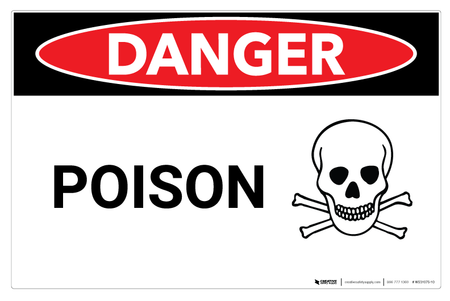 Danger: Poison - Wall Sign
