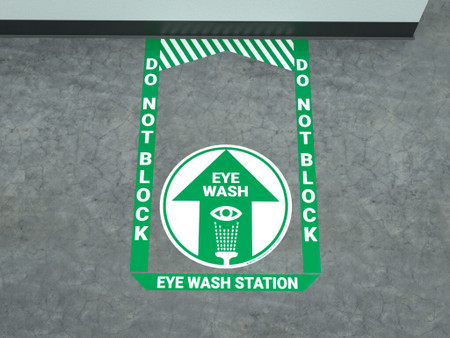 Eye Wash Station - Pre Made Floor Sign Bundle | Creative Safety Supply