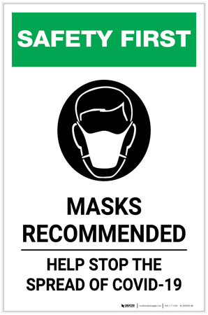 Safety First: Masks Recommended Help Stop the Spread of COVID-19 with ...