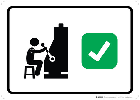 Slot Machine Open with Icon Landscape - Wall Sign