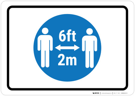 6Ft-2M With Icon Landscape - Wall Sign