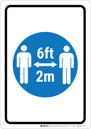 6Ft-2M With Icon Portrait - Wall Sign