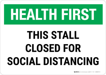 Health First: This Stall Is Closed For Social Distancing Landscape ...