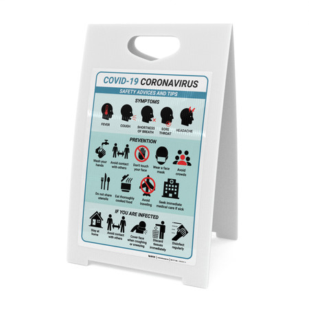Safety Advice and Tips Coronavirus Multi-sign - A-Frame Sign | Creative ...
