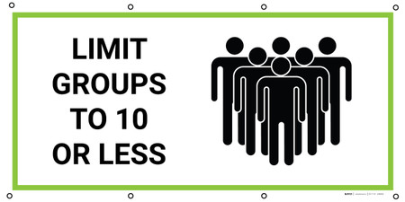Limit Groups to 10 or Less with Icon - Banner