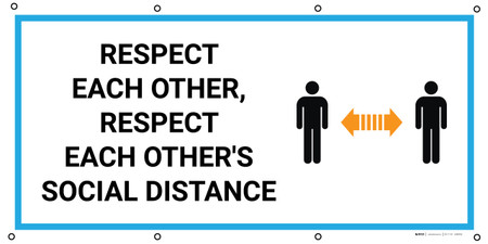 Respect Each Other Respect Each Others Social Distance with Icon ...