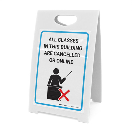 All Classes In This Building Are Cancelled Or Online with Icon - A ...