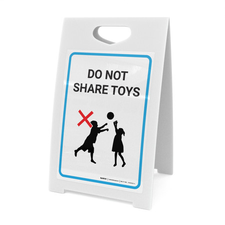 Do Not Share Toys with Icon - A-Frame Sign