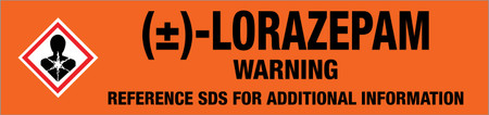 (¬±)-Lorazepam [CAS# 846-49-1] - GHS Pipe Marking Label