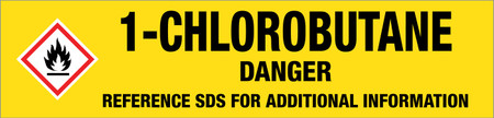 1-Chlorobutane [CAS# 109-69-3] - GHS Pipe Marking Label | Creative ...