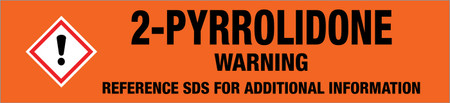 2-Pyrrolidone [CAS# 616-45-5] - GHS Pipe Marking Label
