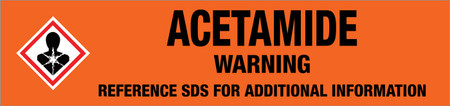 Acetamide [CAS# 60-35-5] - GHS Pipe Marking Label