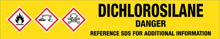 Dichlorosilane [CAS# 4109-96-0] - GHS Pipe Marking Label | Creative ...