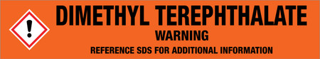 Dimethyl Terephthalate [CAS# 120-61-6] - GHS Pipe Marking Label ...
