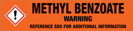 Methyl Benzoate [CAS# 93-58-3] - GHS Pipe Marking Label