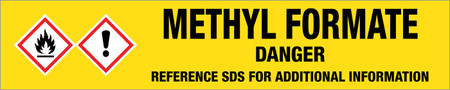 Methyl Formate [CAS# 107-31-3] - GHS Pipe Marking Label | Creative ...