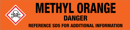 Methyl Orange [CAS# 547-58-0] - GHS Pipe Marking Label