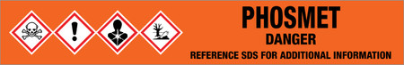 Phosmet [CAS# 732-11-6] - GHS Pipe Marking Label