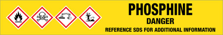 Phosphine [CAS# 7803-51-2] - GHS Pipe Marking Label | Creative Safety ...