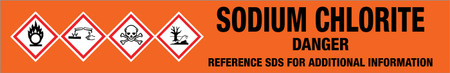 Sodium Chlorite [CAS# 7758-19-2] - GHS Pipe Marking Label | Creative ...