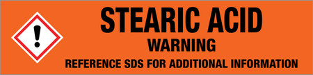 Stearic Acid [CAS# 57-11-4] - GHS Pipe Marking Label | Creative Safety ...