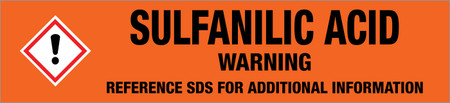Sulfanilic Acid [CAS# 121-57-3] - GHS Pipe Marking Label