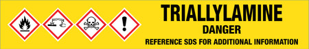 Triallylamine [CAS# 102-70-5] - GHS Pipe Marking Label