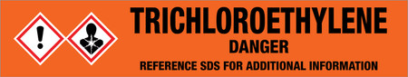 Trichloroethylene [CAS# 79-01-6] - GHS Pipe Marking Label
