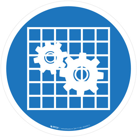 Check Guard Mandatory - ISO Floor Sign