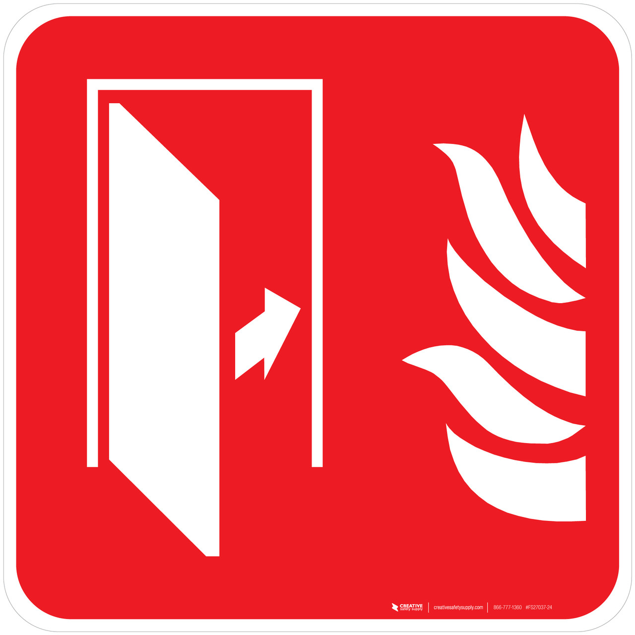 Fire Resistant Sign