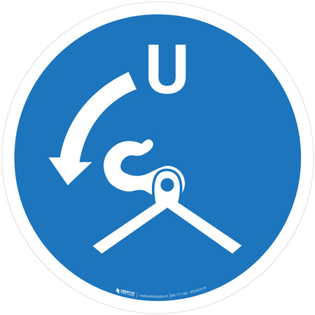 Release Falls in Launch Sequence Mandatory - ISO Floor Sign