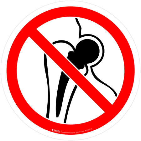 No Access for Persons with Metallic Implants Prohibition - ISO Floor ...