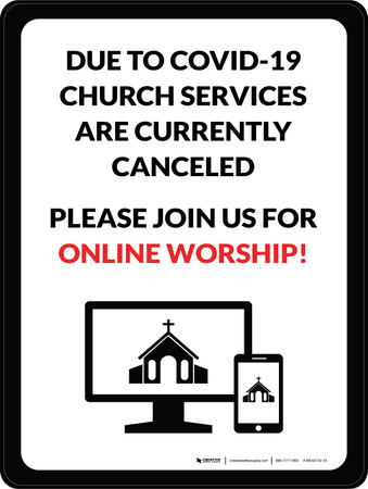 Due To Covid-19 Church Services Are Currently Canceled - Please Join Us ...