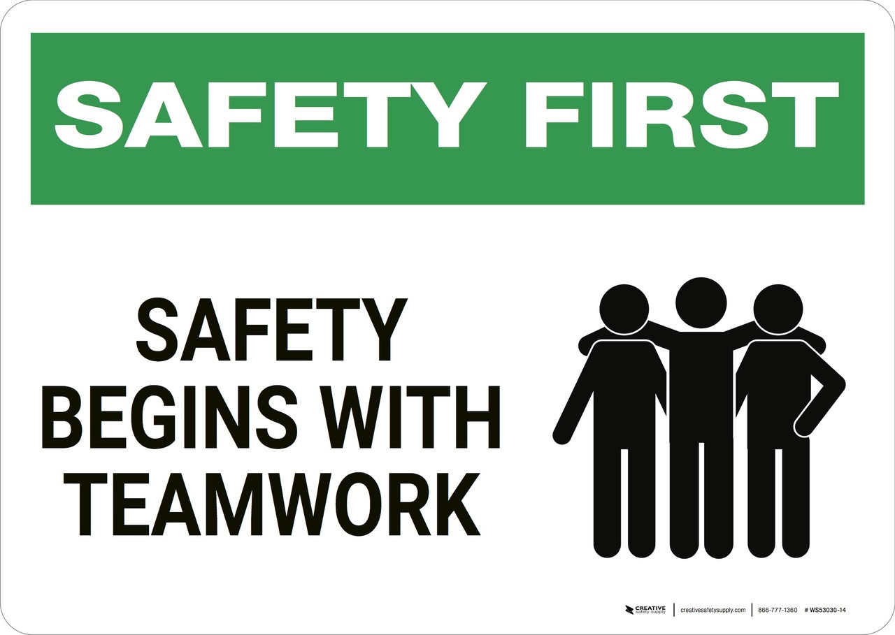 Safety Teamwork Success Teamwork Safety Begins With Teamwork (circle