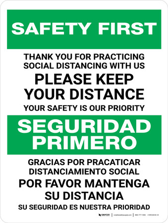 Safety First: Thank You For Practicing Social Distancing With Us ...