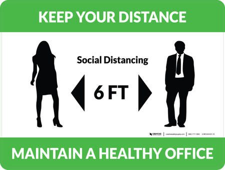 Keep Your Distance - Maintain a Healthy Office with Icon Green ...