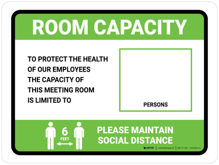 Room Capacity: Maintain Social Distance with Icon Green Landscape ...