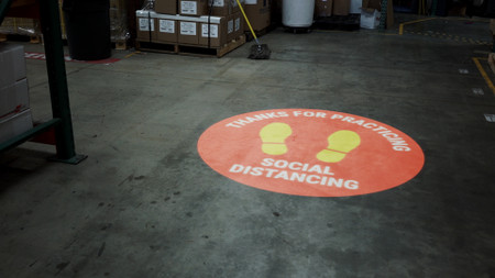 Thanks For Practicing Social Distancing - SignCast™ S200 Virtual Sign