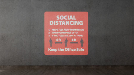 Social Distancing Rules - Keep the Office Safe - SignCast™ S200 Virtual ...