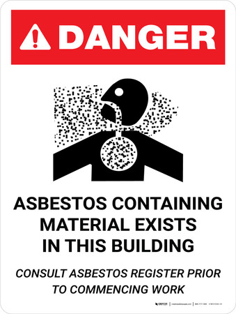 Danger: Asbestos Containing Material Exists in This Building Landscape ...