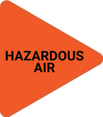 Hazardous Air - Triangle Duct Marker