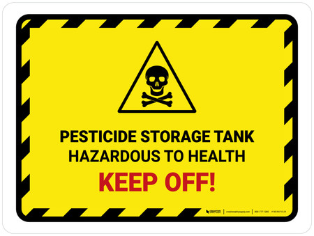 Pesticide Storage Tank Landscape - Wall Sign | Creative Safety Supply