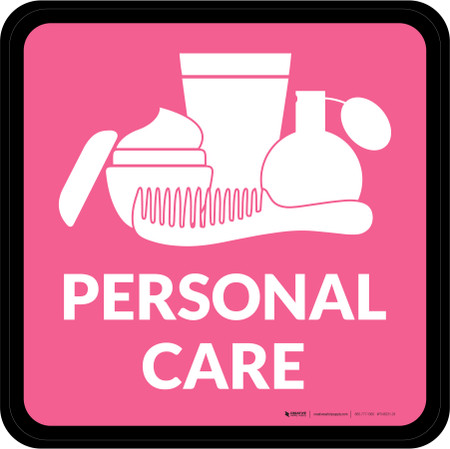 Personal Care with Icon Square - Floor Sign