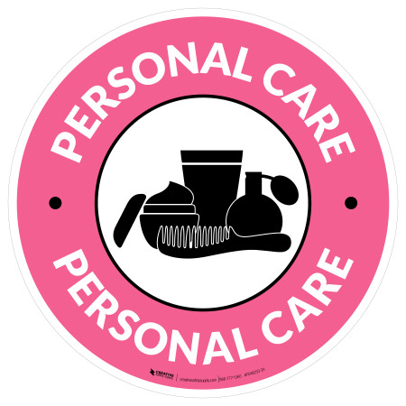 Pesonal Care with Icon Circle - Floor Sign